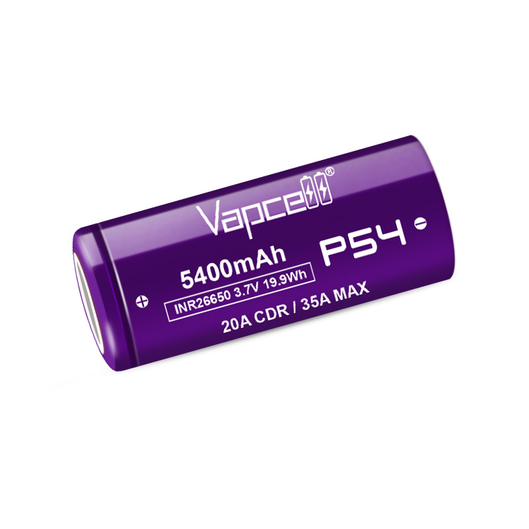 High power Vapcell INR26650 P54 5400mah 20A/35A Li... – Grandado