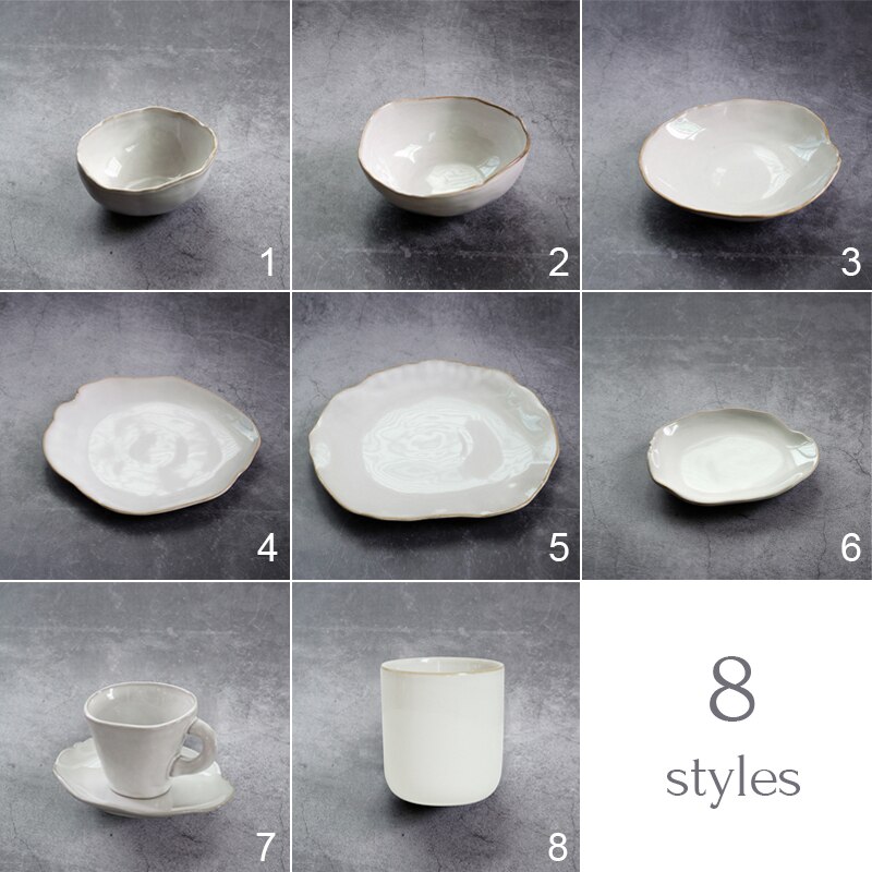 Multiple Sizes Nordic Ceramic Bowl Food Dish Plate... – Vicedeal