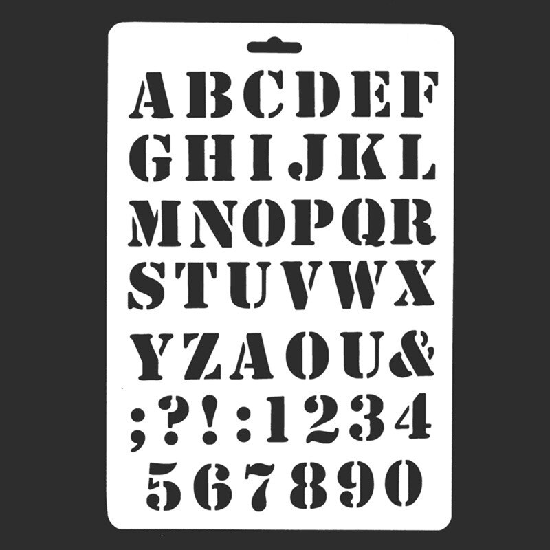 Lettering Stencils, Letter and Number Stencil, Pai... – Vicedeal