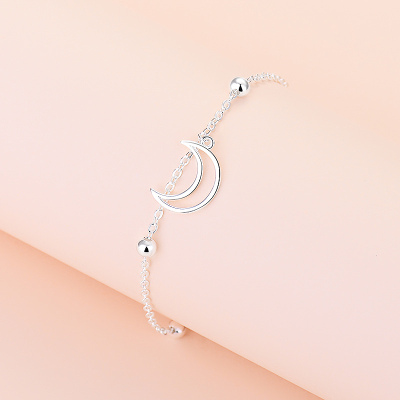 Pulsera con forma de luna para mujer, brazalete co... – Grandado