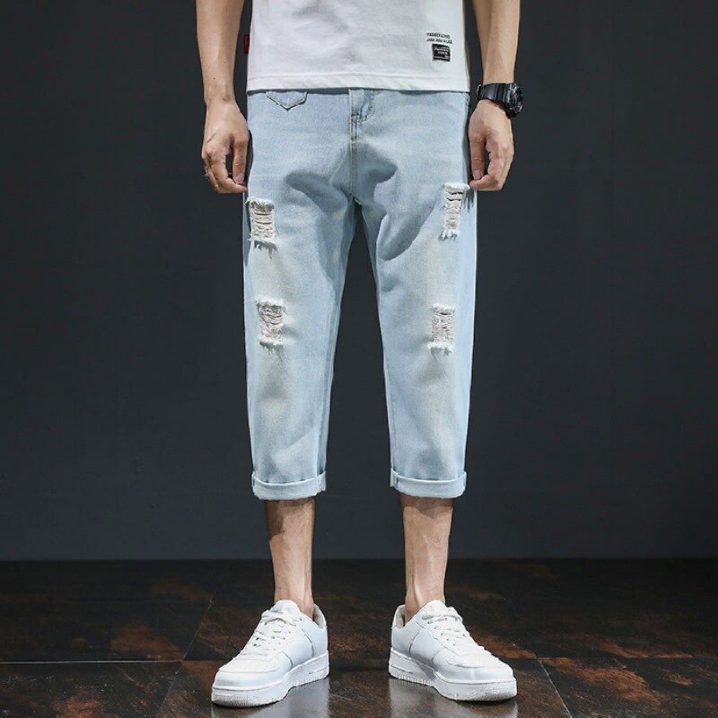 Ripped Shorts Jeans 2022 Summer Casual Short Pants... – Vicedeal