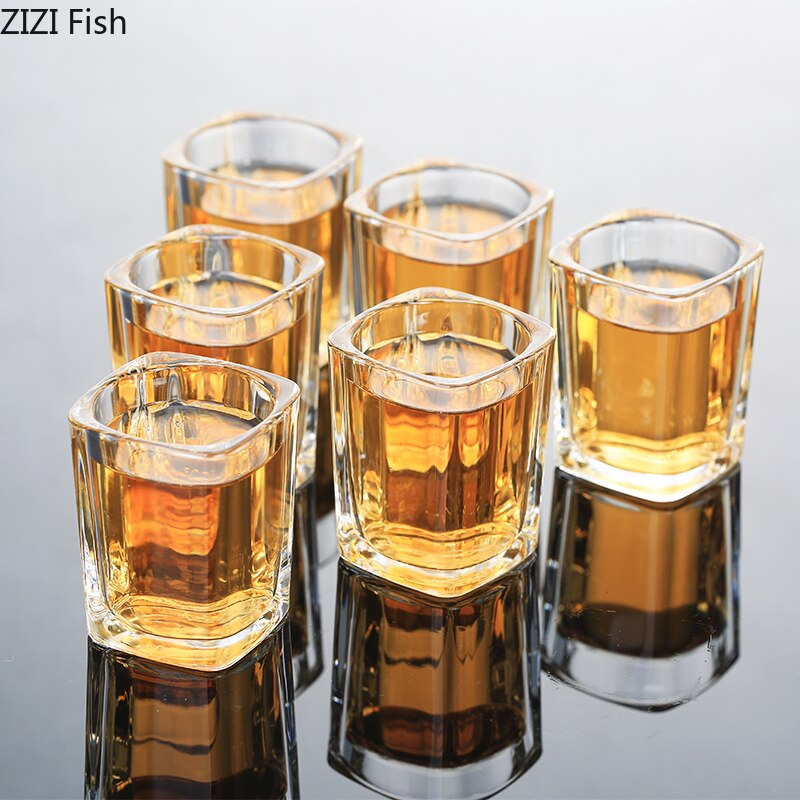 6pcs Luxurious Transparent Glass Small Wine Glass ... – Vicedeal