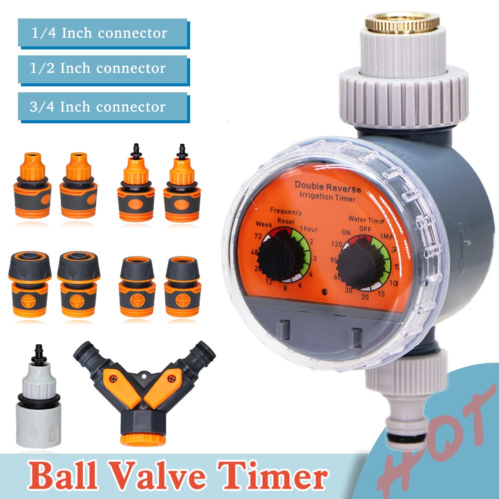 Garden Ball Valve Watering Timer with 1/4 1/2 3/4&... – Grandado