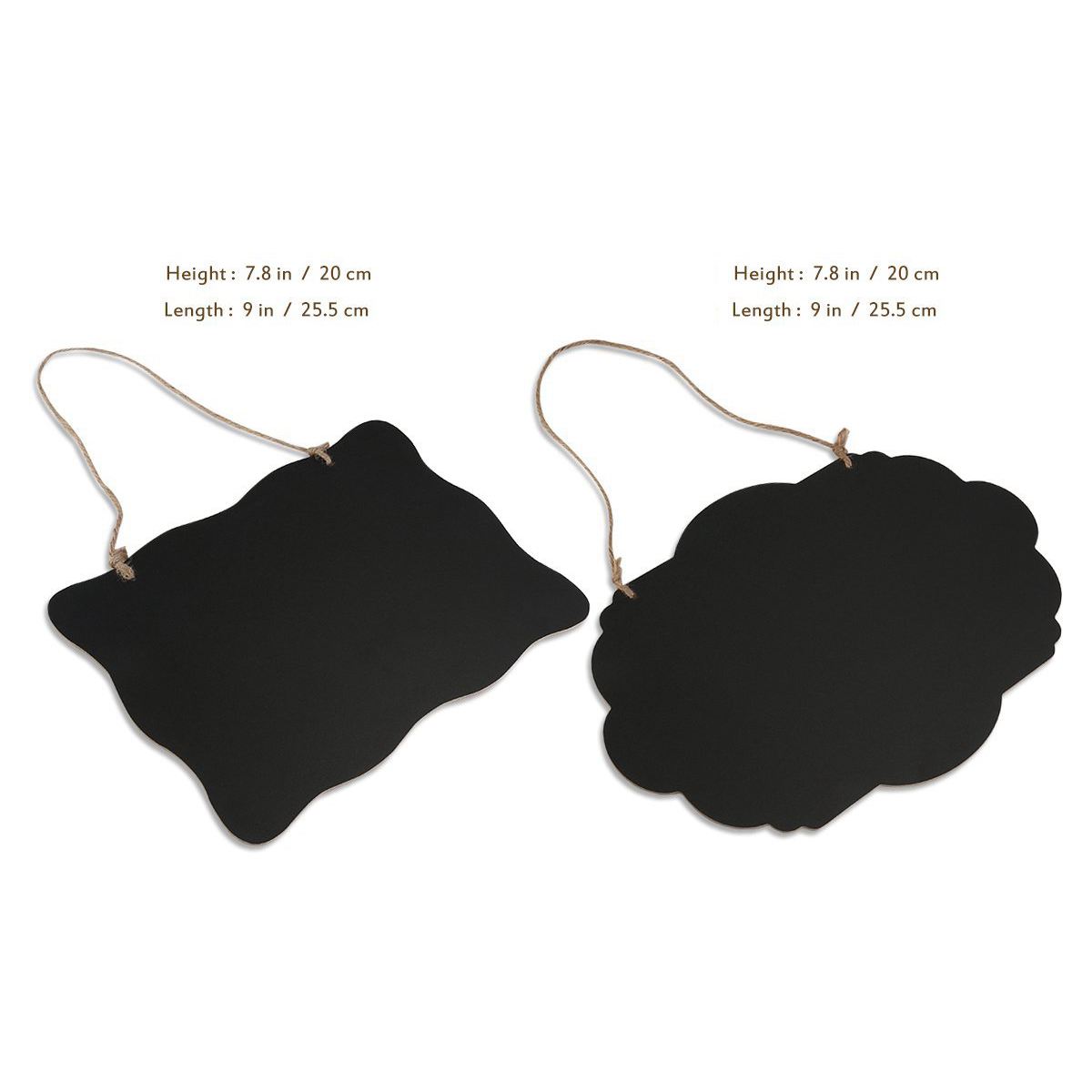 25.5*20cm Hanging Chalkboard Table Blackboard Doub... – Grandado