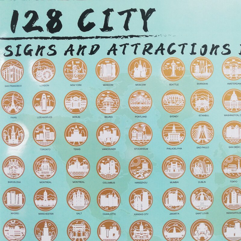 1 Pcs Map City Signs and Attractions Erasable Mini... – Grandado