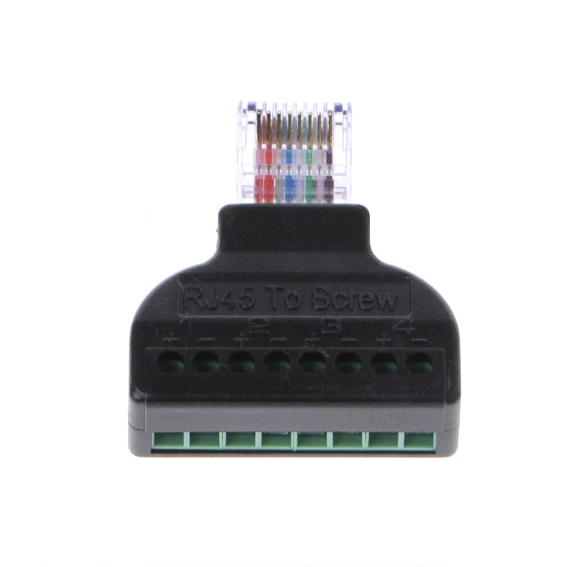 ESCAM RJ45 Ethernet Male To 8 Pin AV Terminal Scre... – Vicedeal