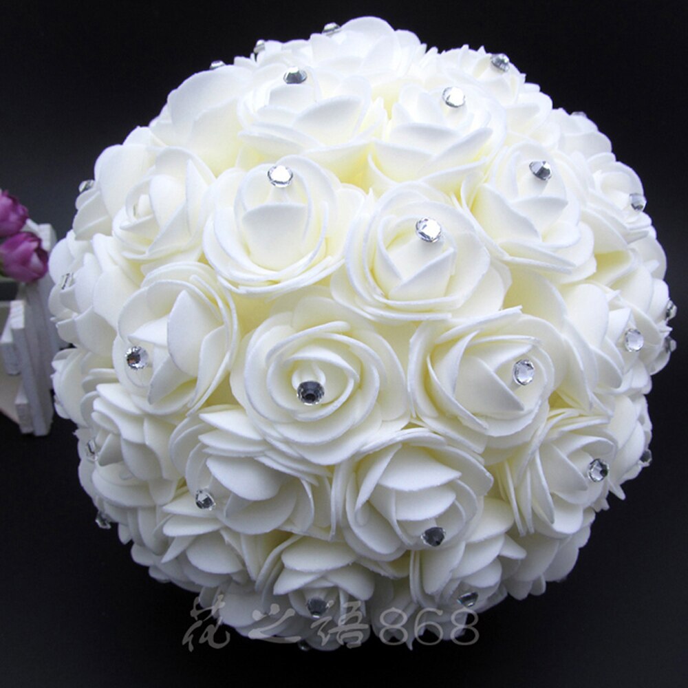 Wedding Beautiful White Ivory Bridal Bridesmaid Fl... – Grandado