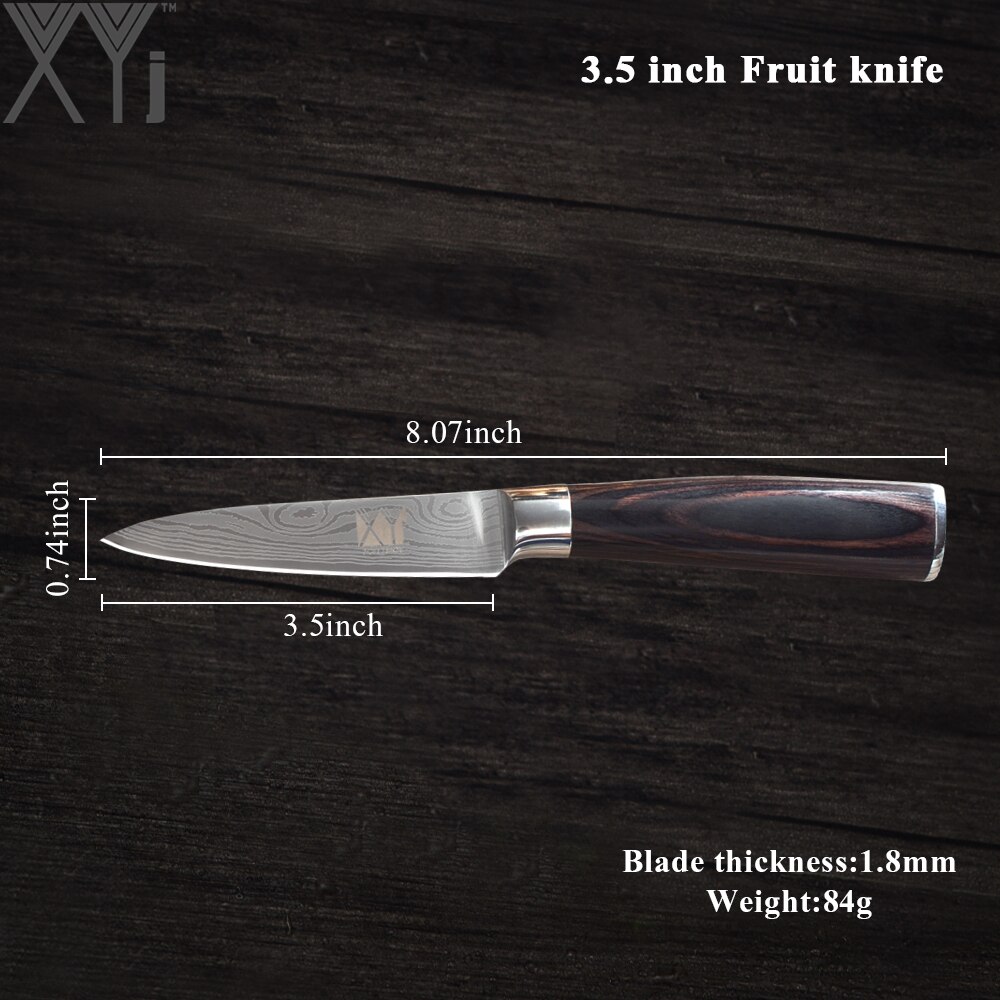 XYj Ultra-thin Blade Kitchen Knives Set 3.5~8 Inch... – Grandado