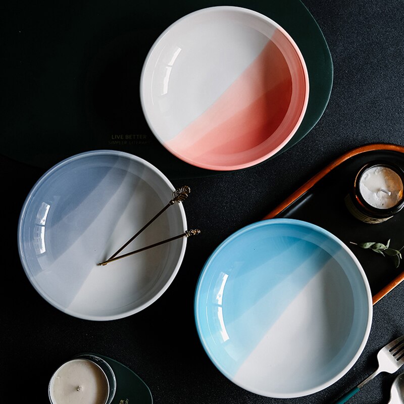 FANCITY Home plate, large soup plate, style cerami... – Grandado