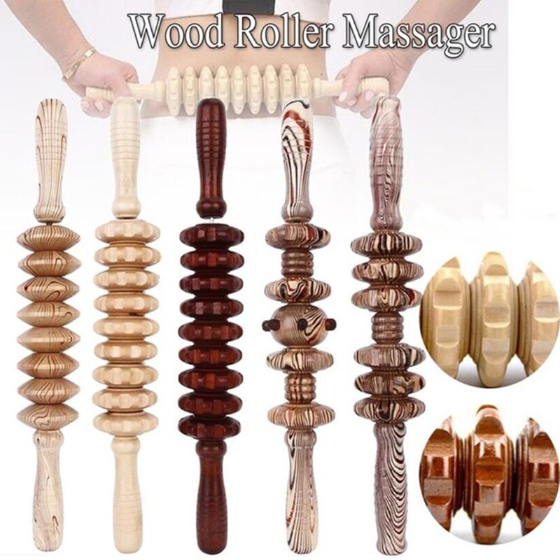 Useful Sports Full Body Muscle Massager Wood Rolle... – Vicedeal