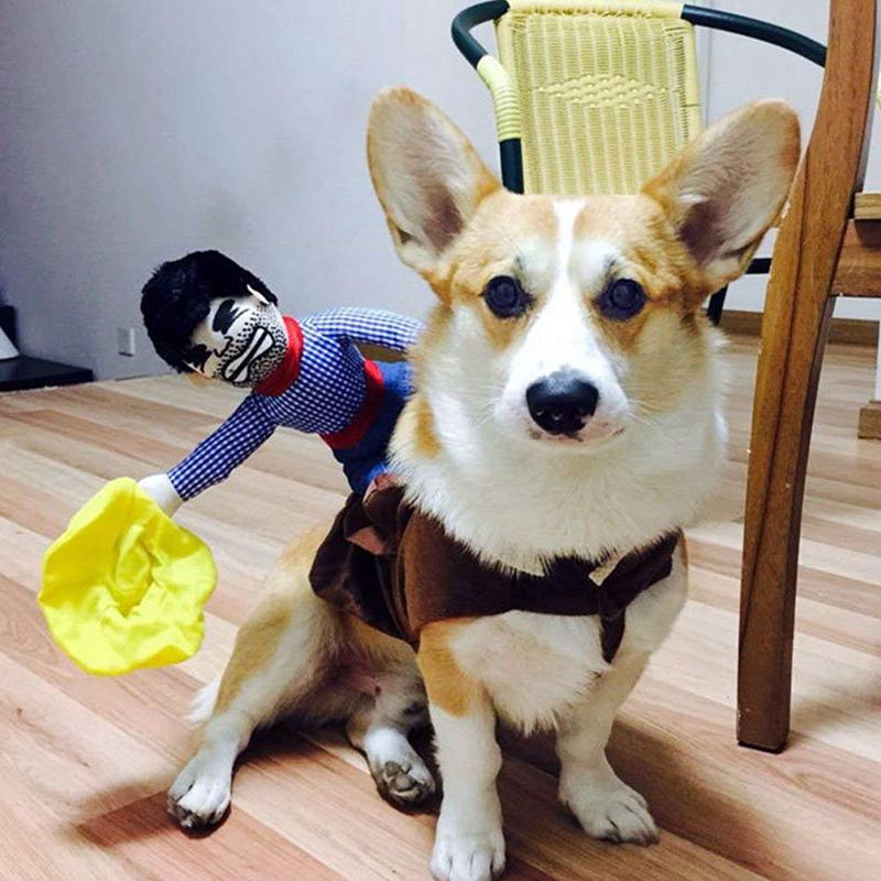 Pet Costume Cosplay Cowboy Rider Style Dog Funny S... – Vicedeal