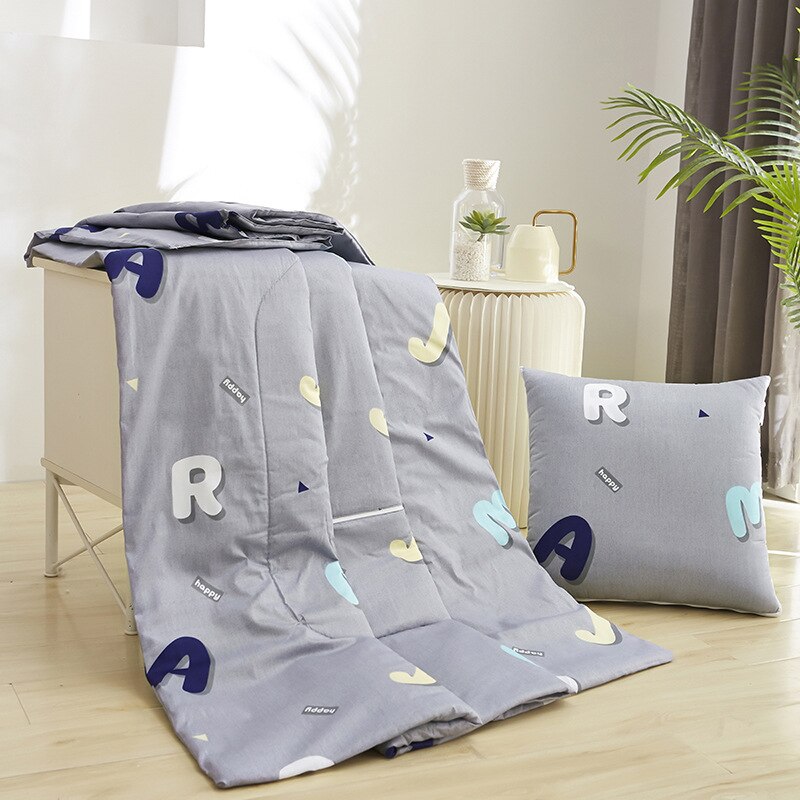 Cotton Cartoon Pillow Quilt Dual-use Pure Cotton W... – Vicedeal