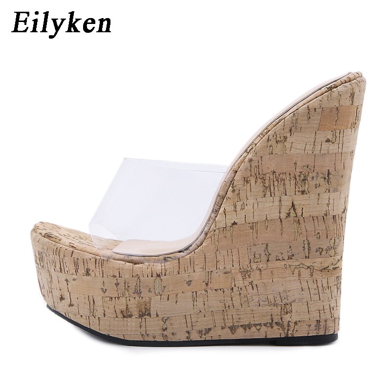 Eilyken Zomer Pvc Transparant Platform Wiggen Sand... – Grandado