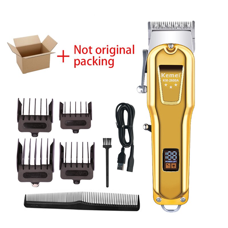Kemei all-metal clipper hair cutting machine recha... – Vicedeal