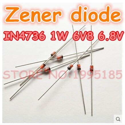 100 stks/partij IN4736 1 W 6V8 6.8 V 1n4736 4736 z... – Grandado