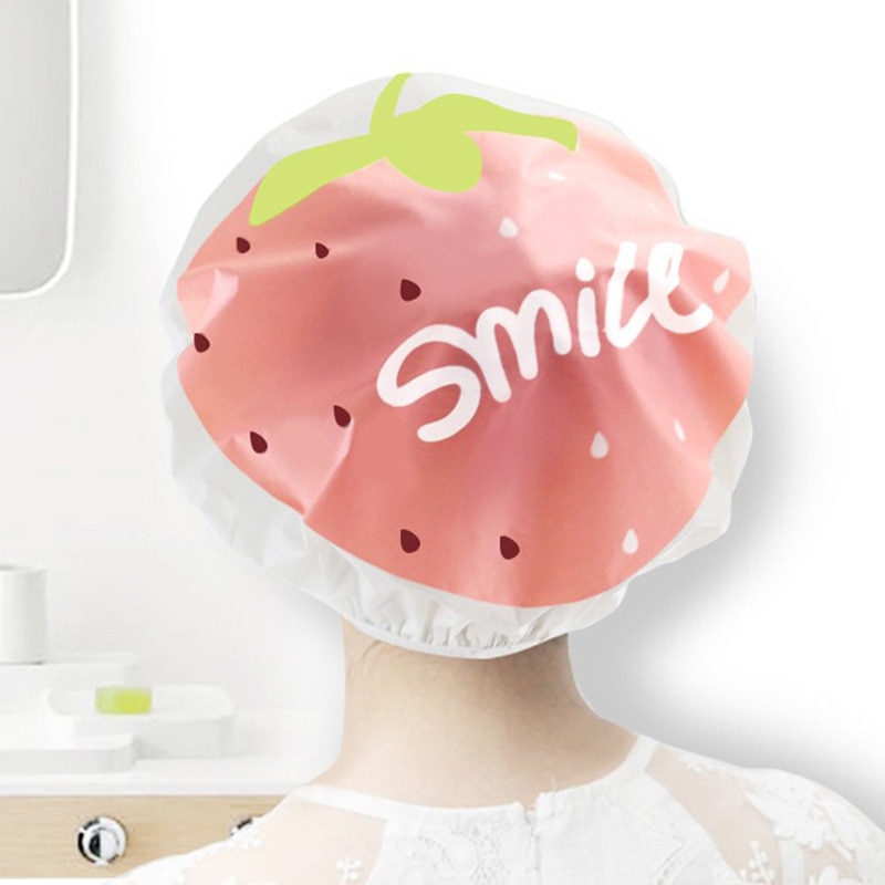 1 pcs Fruit cute shower cap cartoon lady kitchen b... – Grandado