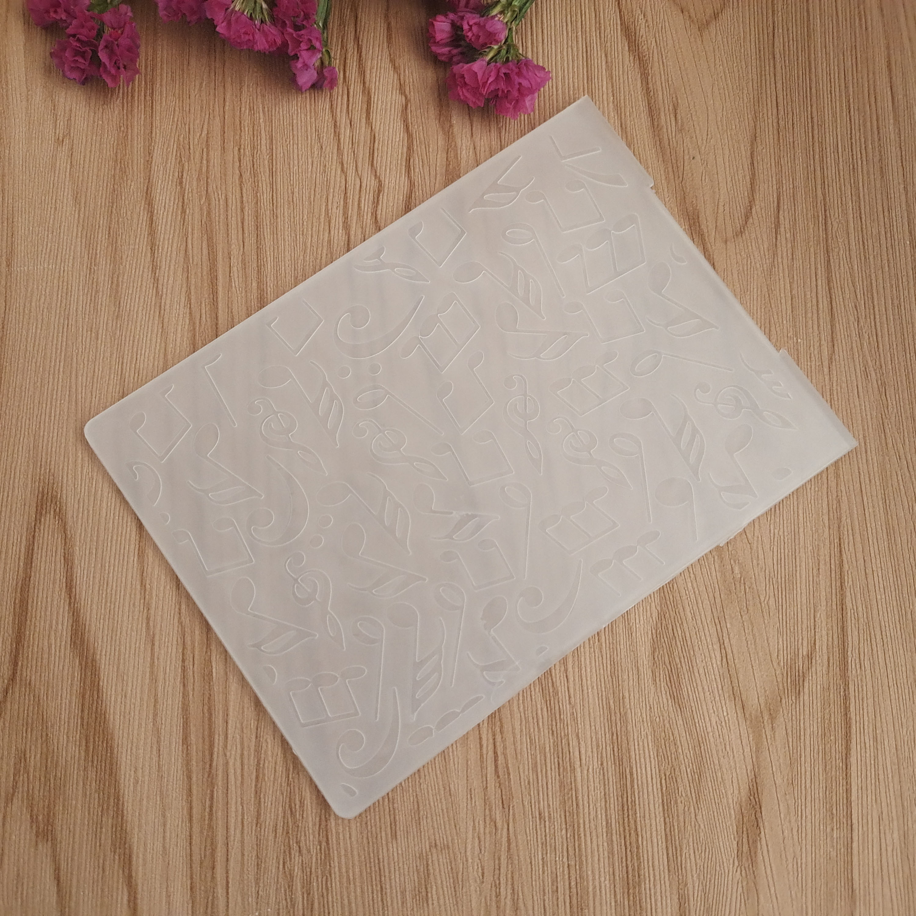 Sheet Music Plastic Embossing Folder For Scrapbook... – Grandado