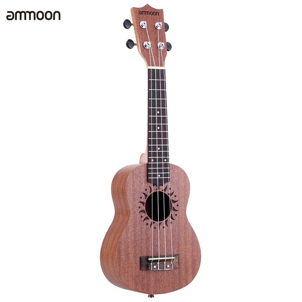 ammoon 21" Guitar Acoustic Guitar Ukulele Sapele 1... – Vicedeal