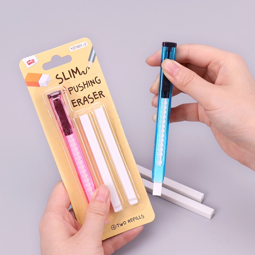 1 Set Scalable Refills Eraser Knife Shape Rubber E... – Grandado