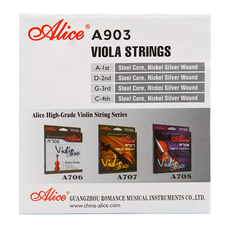 Alice A903 Nickel Silver Wound Viola Strings 1st-4... – Grandado