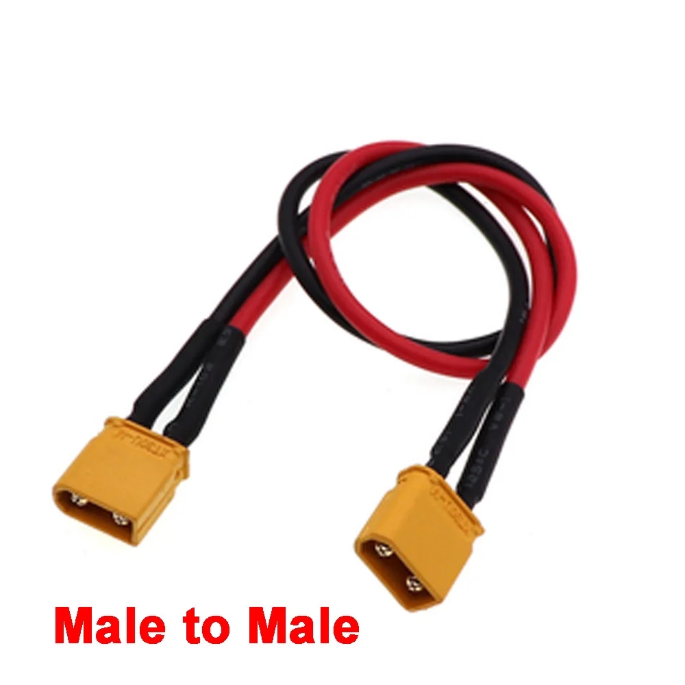 XT30 U-F/M Male to Female Plug Extension Cable Sil... – Vicedeal