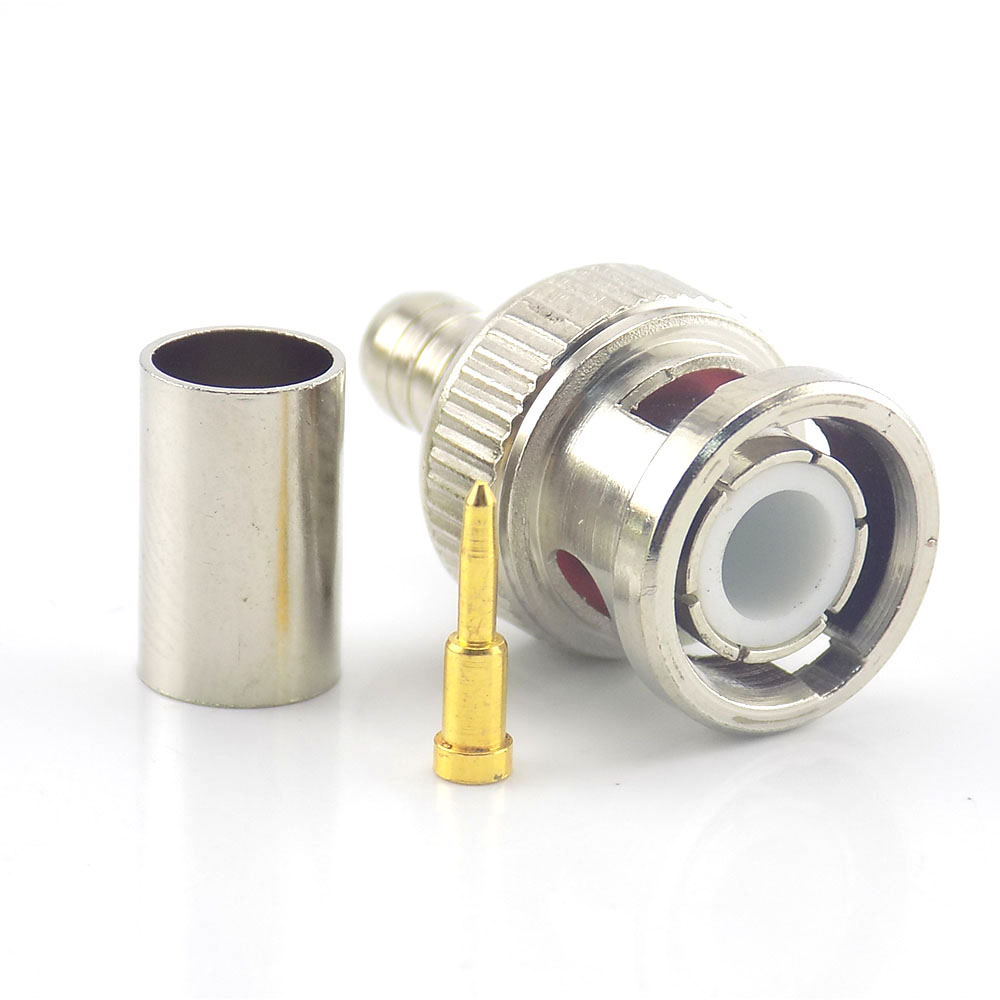 10pcs Male BNC Connector 3 in 1 Crimp to Coaxial R... – Grandado