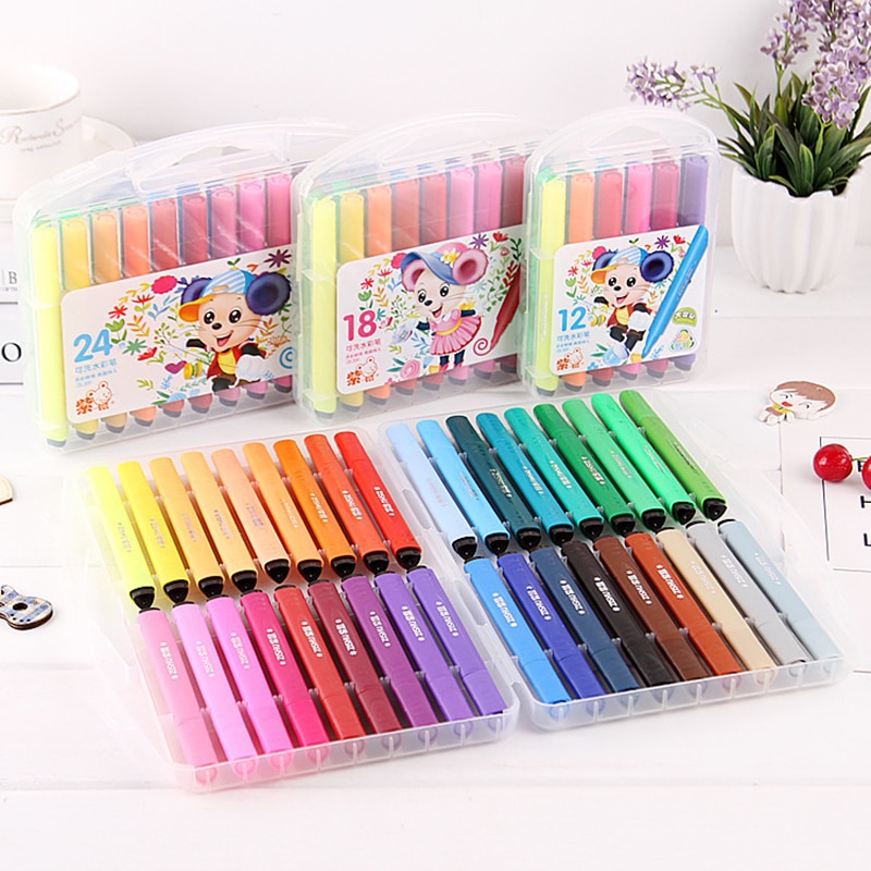 12/18/24/36/48 Colors Art Marker Pen Drawing Set C... – Grandado