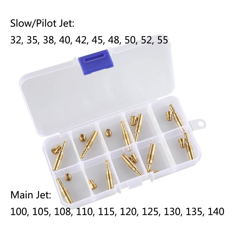 10Pcs Carburetor Main Jets kit & 10Pcs Slow Jets f... – Grandado