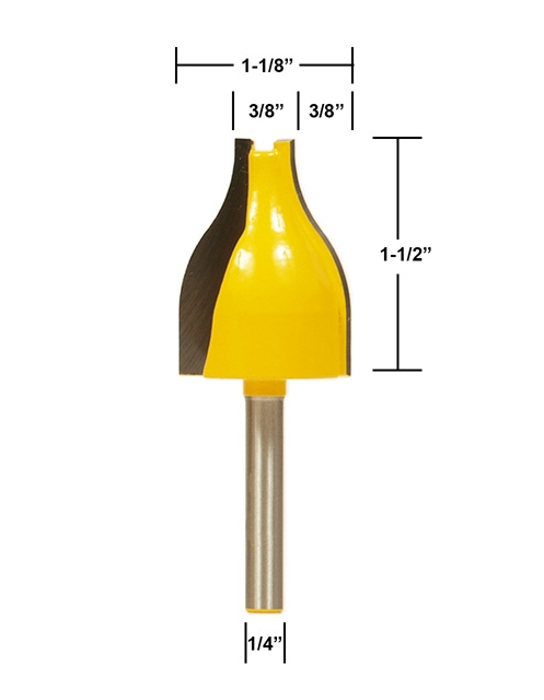 1 PC Raised Panel Verticale Router Bit-Medium Ogie... – Vicedeal