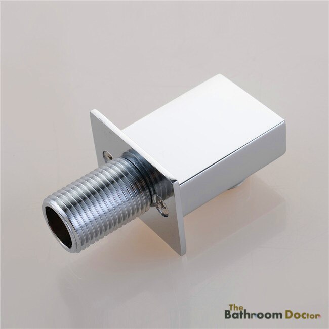Bathroom Square Soild Brass Wall Connector Bracket... – Grandado