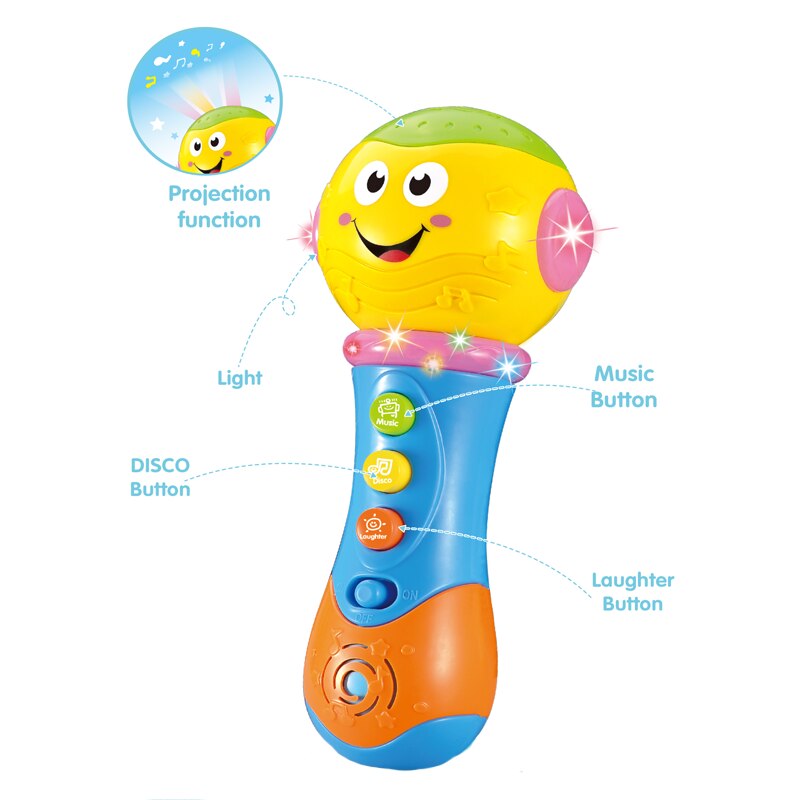 Early Education Microphone With Lights Nursery Rhy... – Grandado
