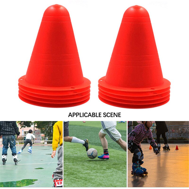 10Pcs Sport Football Soccer Rugby Training Cone Cy... – Grandado