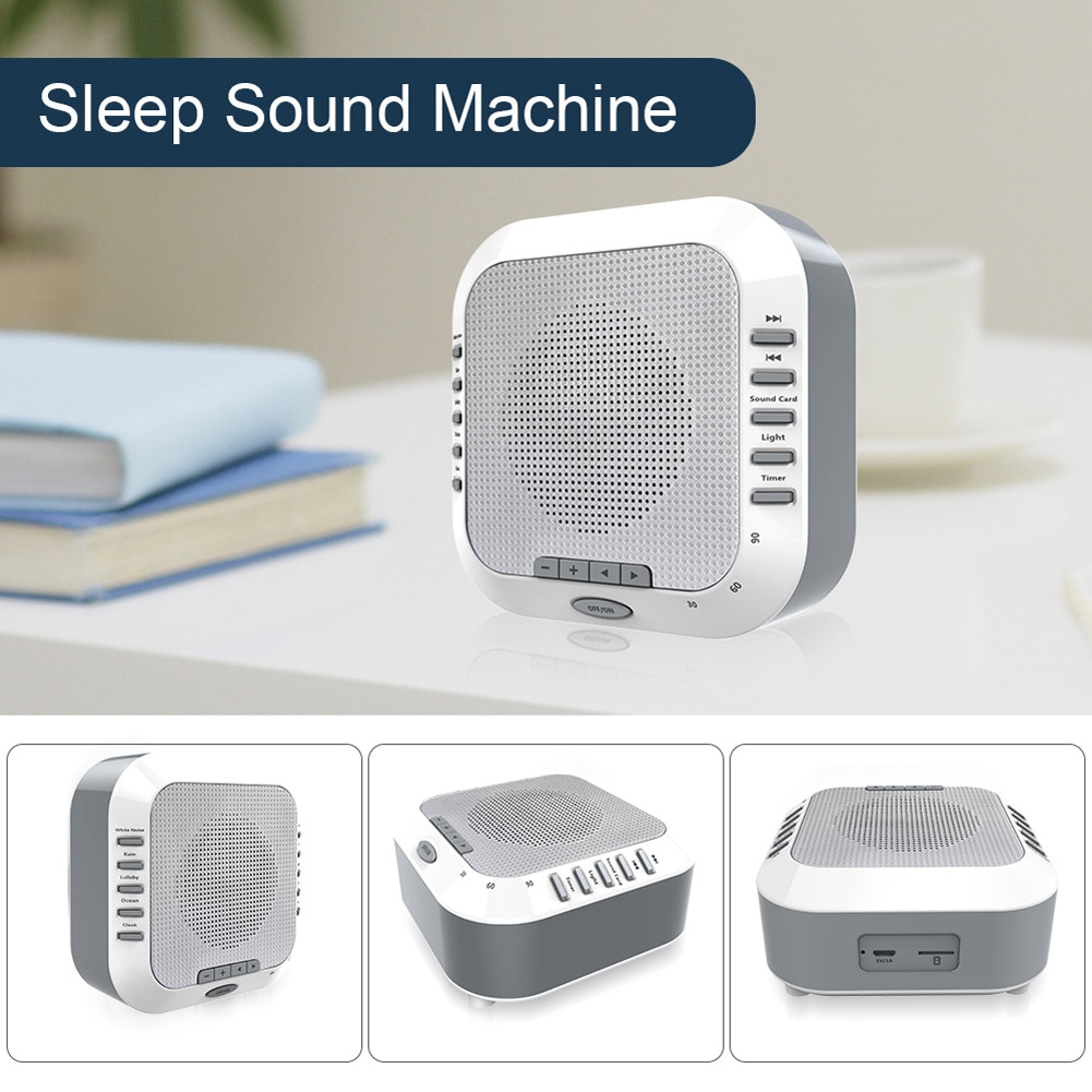 Nightlight Lullaby White Noise Rain USB Rechargeab... – Grandado