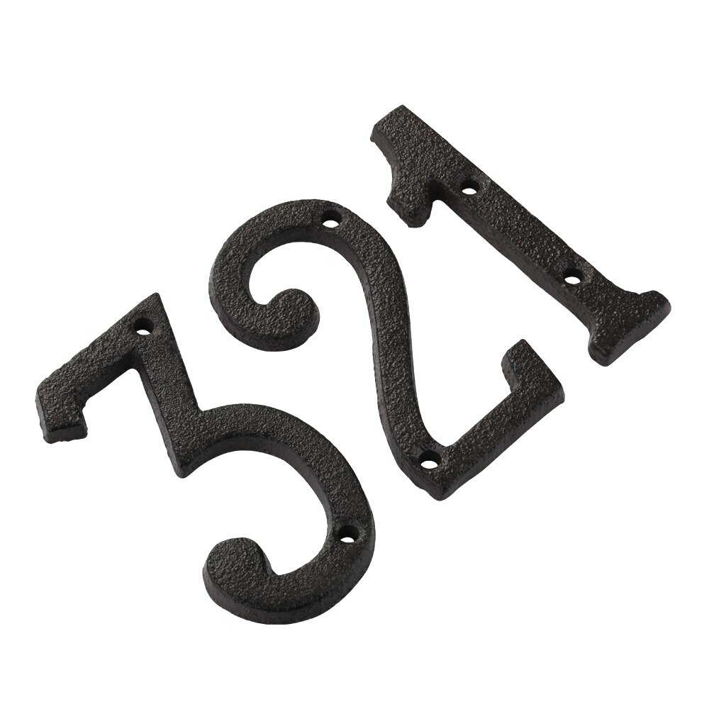 Cast Iron decoratieve Huis Adres Nummer Deur Teken... – Grandado