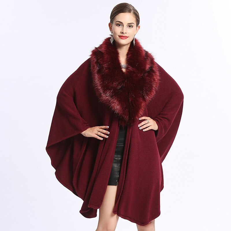 Autumn Winter Large Collar Loose Large Knitted Cap... – Vicedeal