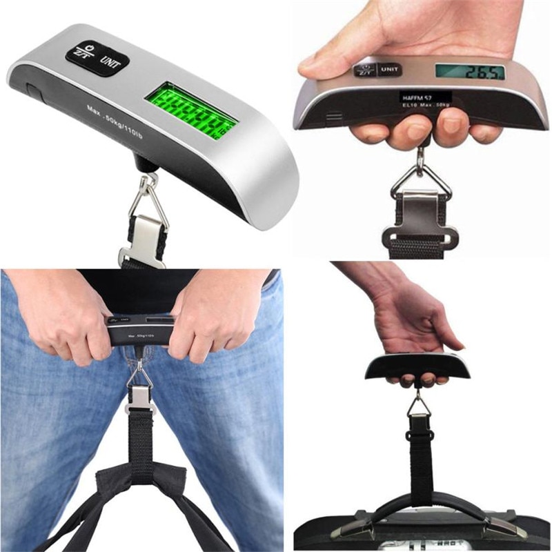 50kg/10g Portable LCD Digital Hanging Luggage Scal... – Grandado