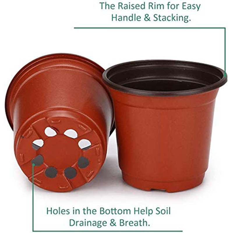 50Pcs 9/10/11/12cm Plant Grow Pot Gardening Nurser... – Grandado