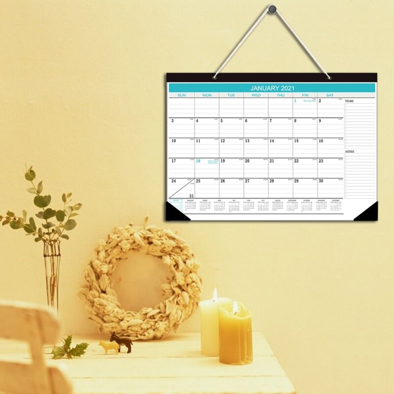 Wall Calendar January - December Multi-function Ti... – Vicedeal