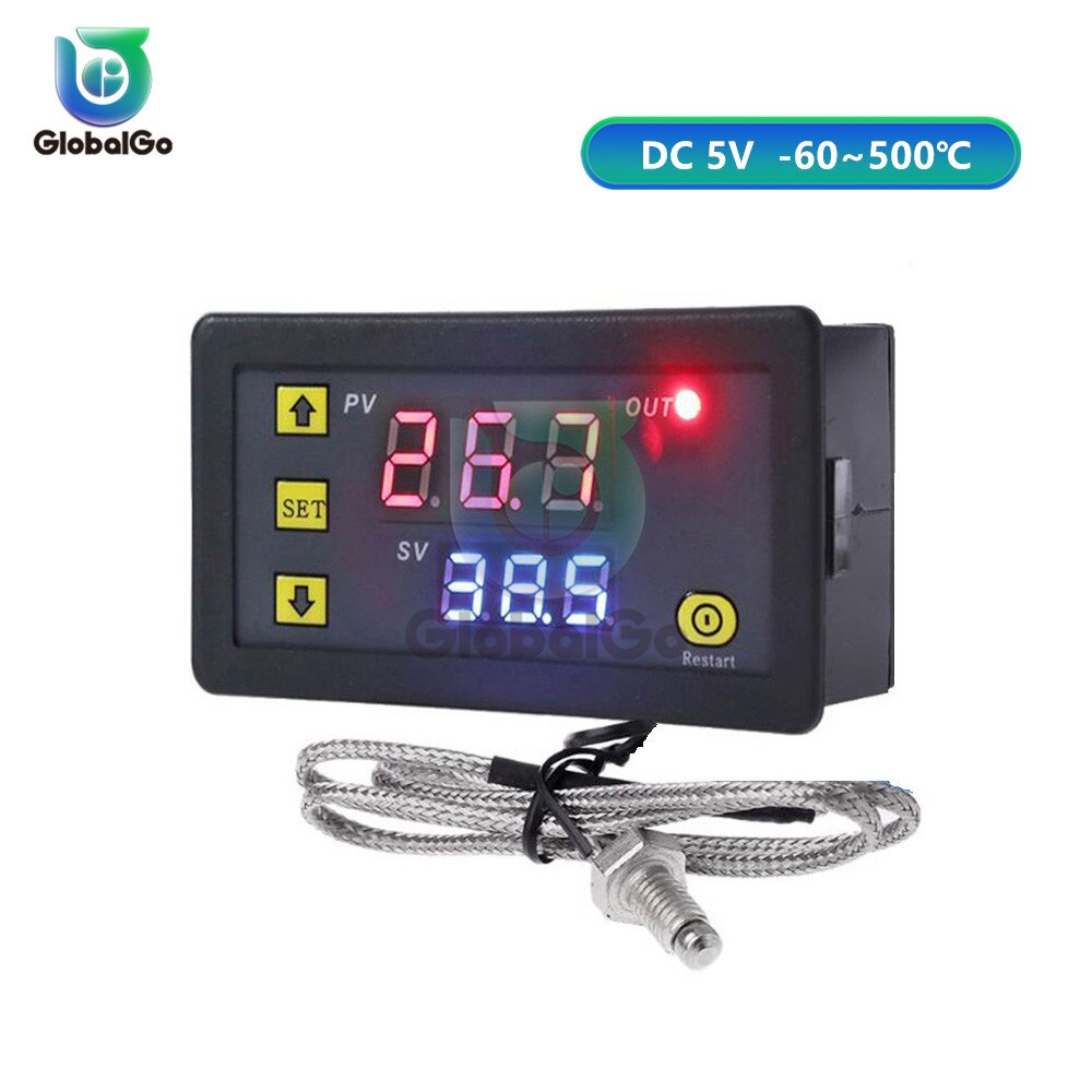 5V 12V 24V 220V -60~500℃ Thermometer Thermostat Te... – Grandado