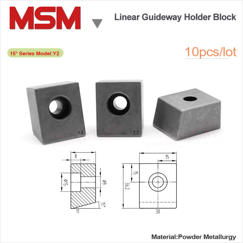 10PCS Powder Metallurgy 15 Degree Wedge-shaped Lin... – Vicedeal
