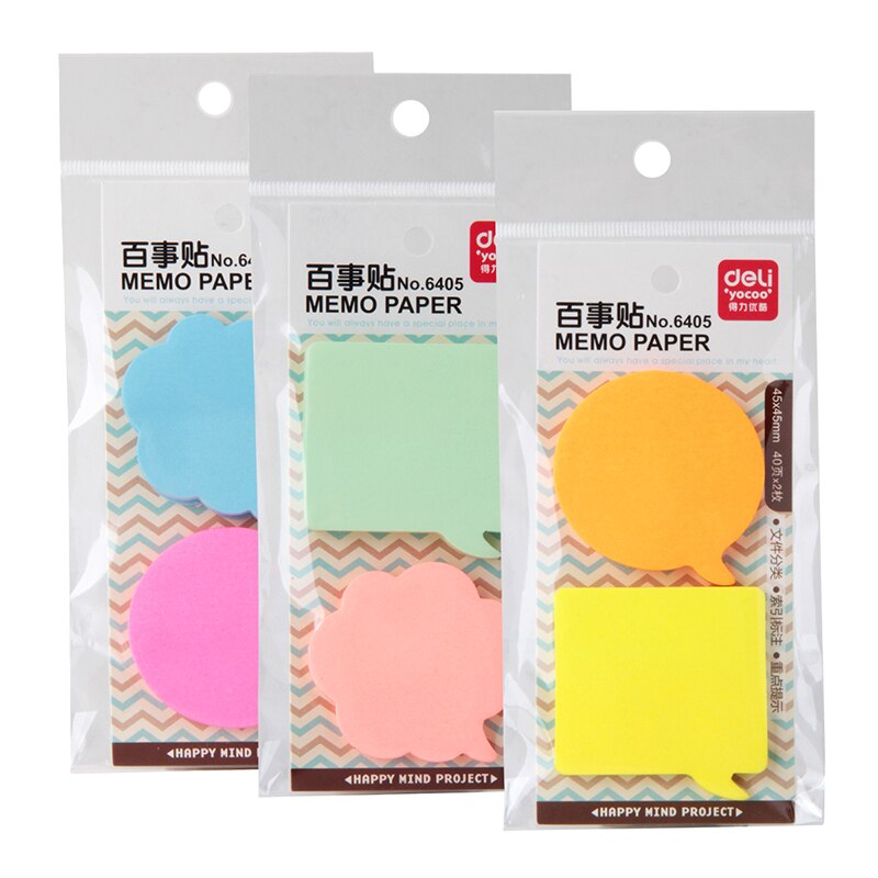 2Pcs/set Cartoon sticky multicolour paper notes/me... – Vicedeal