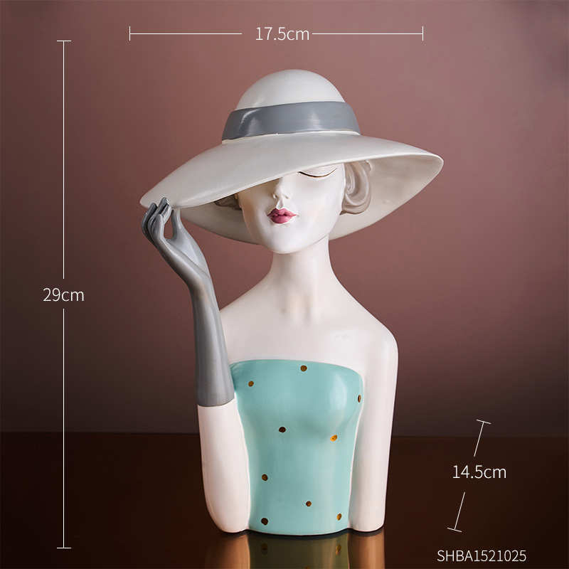 Woman Sculpture Modern Art Resin Model Character S... – Grandado