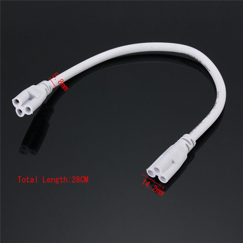 1pcs White T5 T8 Tube Connector Wire Cable Cord 28... – Grandado