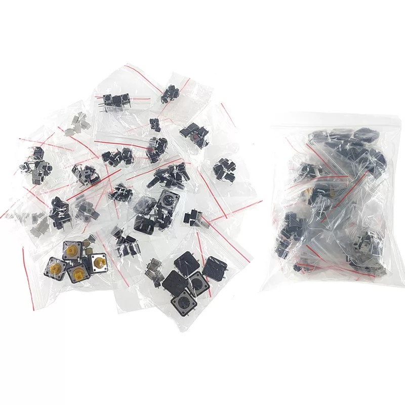 125Pcs 25 Types Micro Tact Push Button Switch Asso... – Grandado