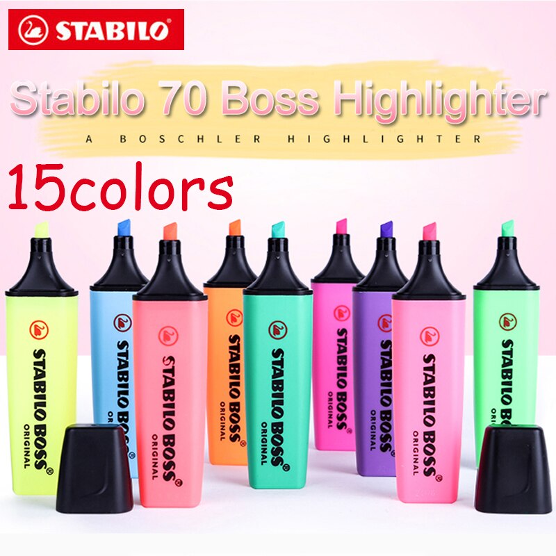 6 / 9colors Stabilo Textmarker Boss Original 70 Hi... – Vicedeal