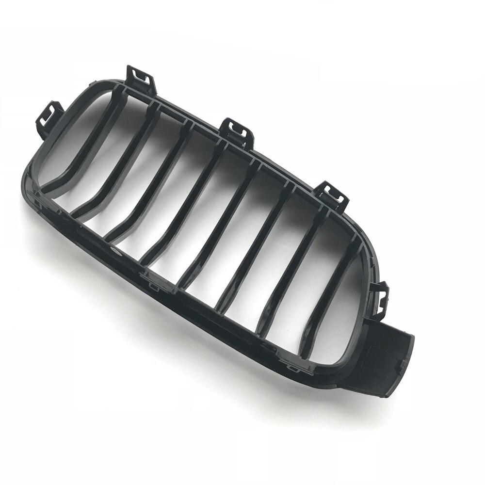 Front Grille Car Racing Grill Gloss Black Single S... – Grandado
