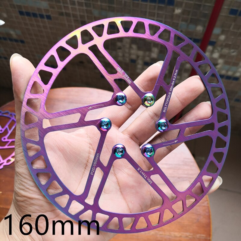 140/160mm rainbow Bicycle brake disc Road Bicycle ... – Grandado