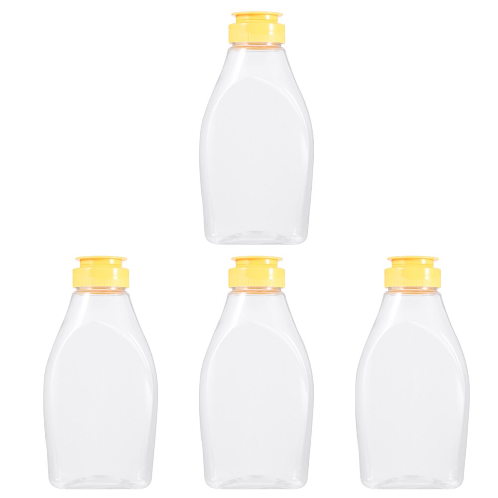 4pcs Transparent Honey Bottle Food Packaging Bottl... – Grandado