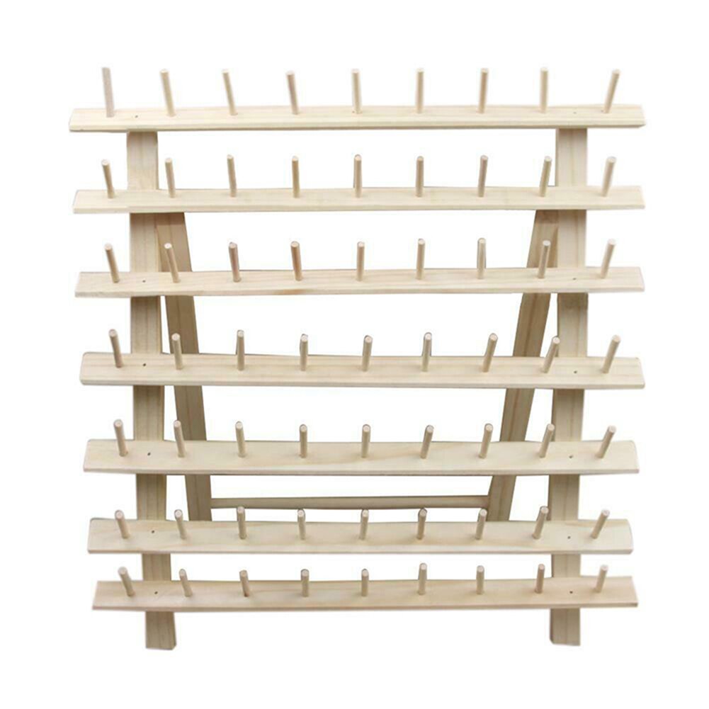63 Spool Wood Sewing Thread Stand Organizer Embroi... – Grandado