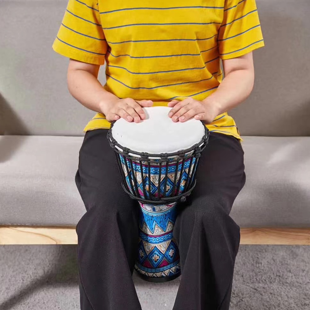 8 Inch Portable African Drum Djembe Hand Drum with... – Grandado